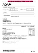 AQA GCSE BUSINESS Paper 2 QP 2021 - AQA GCSE BUSINESS Paper 2 QP 2021 ...