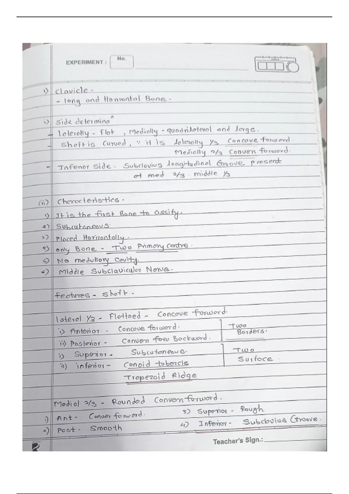 Summary Clavical Bone anatomy upper limb MBBS - MBBS - Stuvia US