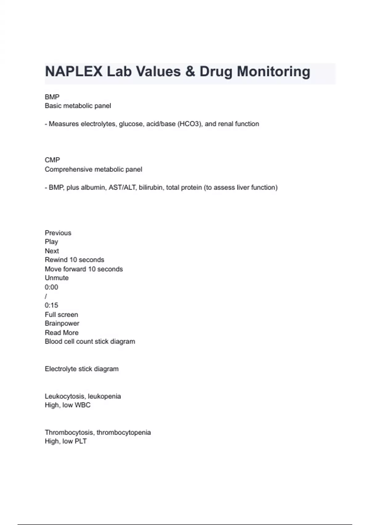 NAPLEX Lab Values & Drug Monitoring Exam Questions with complete ...
