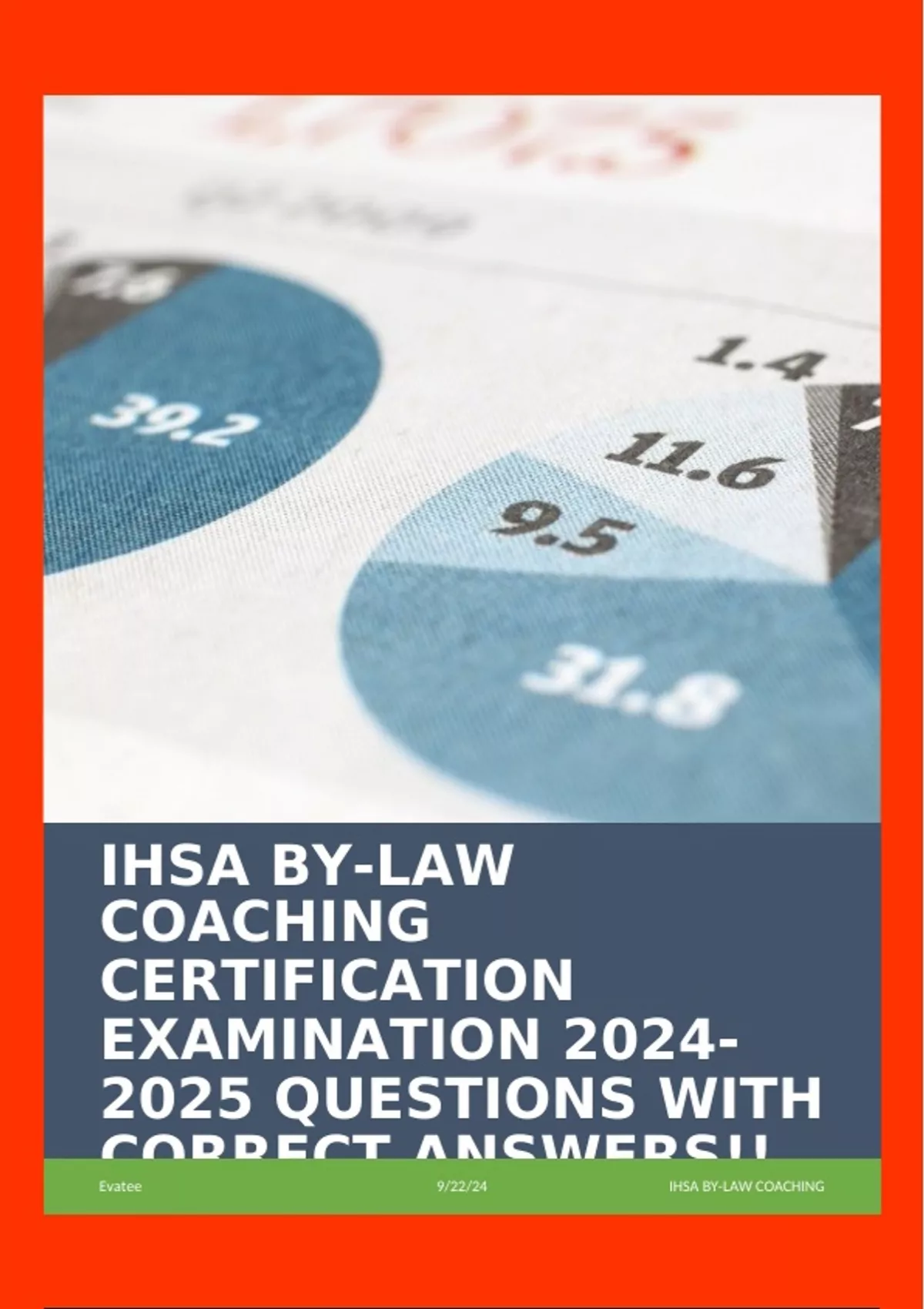 IHSA BY-LAW COACHING CERTIFICATION EXAMINATION QUESTIONS WITH CORRECT ...