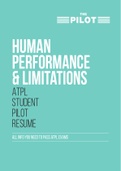 Summary EASA ATPl - Human Performance and Limitations - ATPL - Human performance - Stuvia US