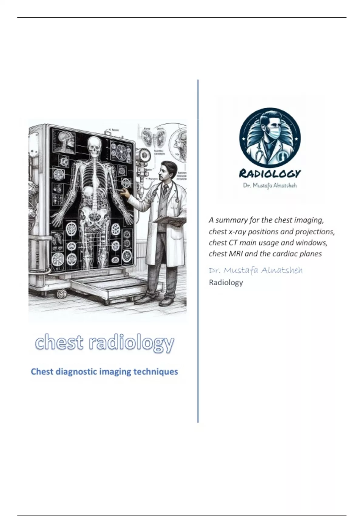 Summary Chest Diagnostic Imaging Techniques - Radiology - Stuvia US