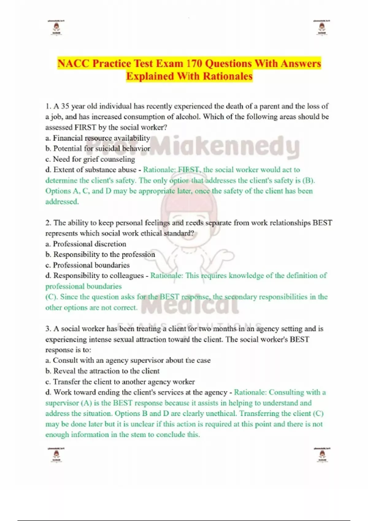 NACC Practice Test Exam 170 Questions With Answers Explained With ...