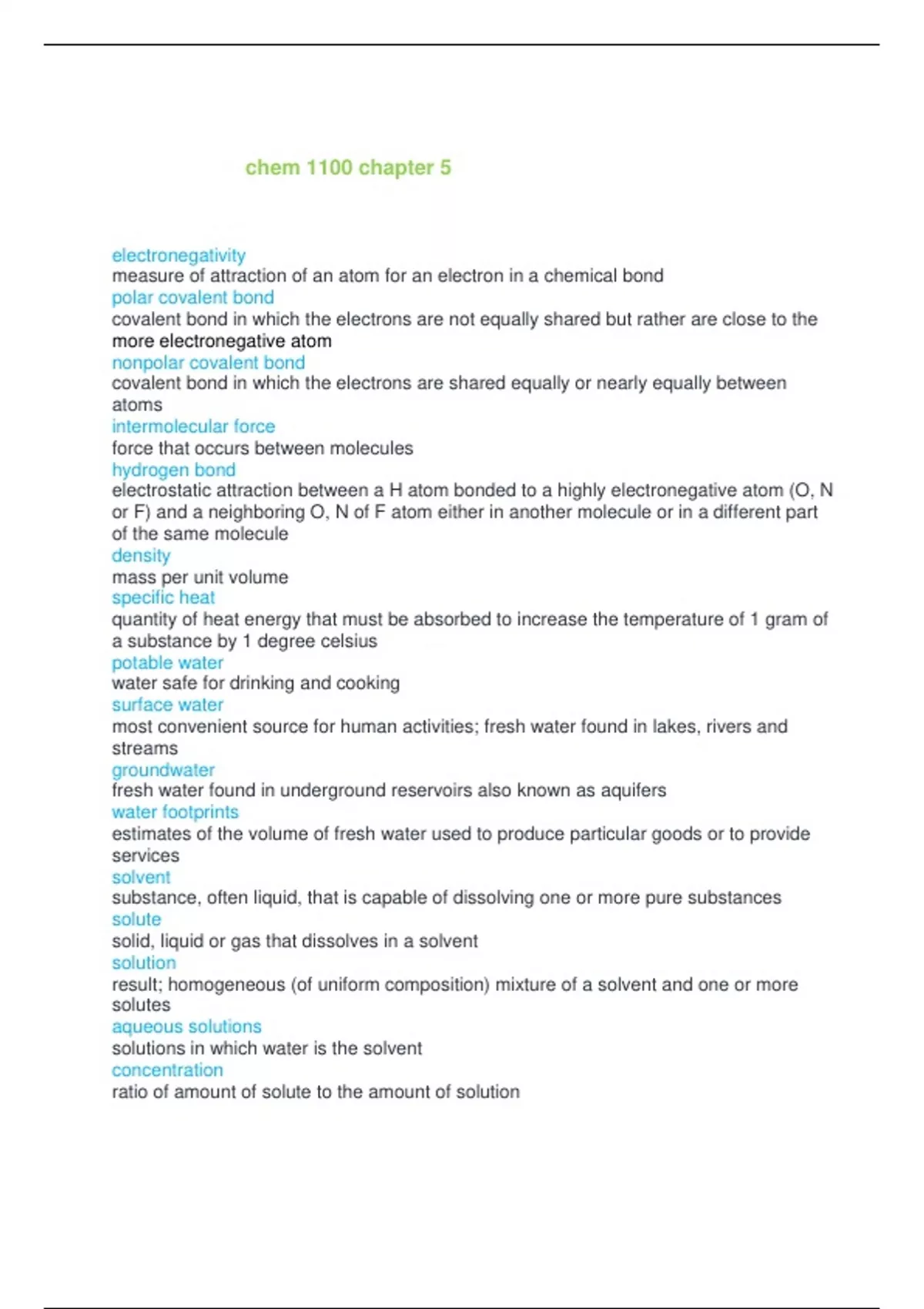 chem 1100 chapter 5 questions and answer 100% complete solution 2024/2025 - Chem 1100 chapter 5 ...