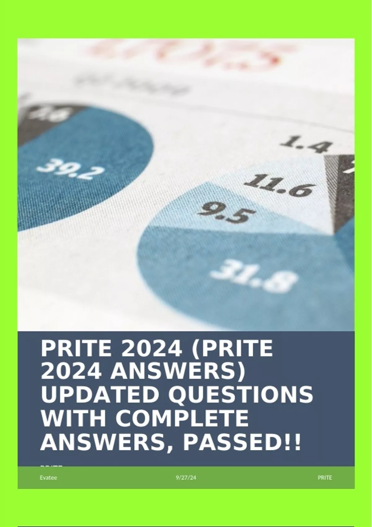 PRITE 2024 (PRITE 2024 ANSWERS) UPDATED QUESTIONS WITH COMPLETE ANSWERS, PASSED!! - PRITE ...