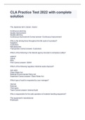 CLA Practice Test 2022 with complete solution - CLA - Certified Legal ...