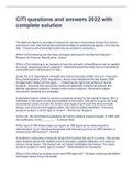 CITI questions and answers 2022 with complete solution - CITI - Stuvia US