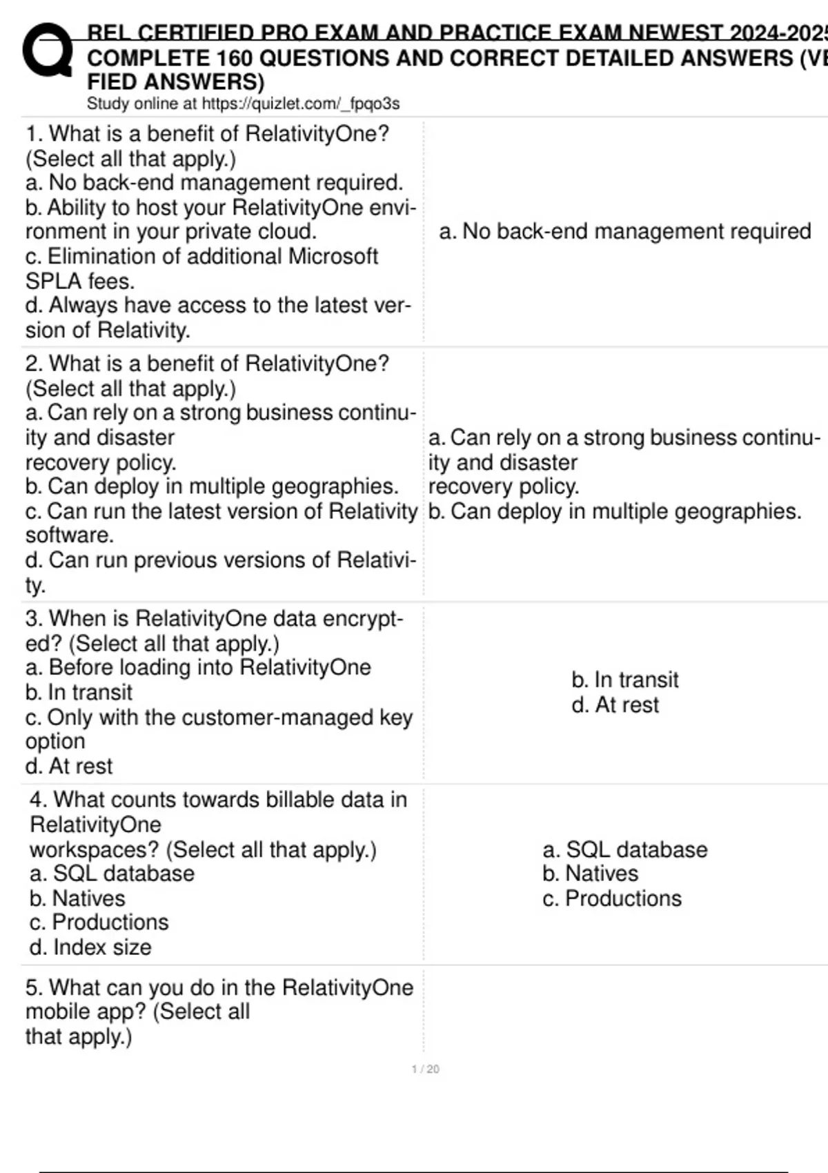 REL CERTIFIED PRO EXAM AND PRACTICE EXAM NEWEST COMPLETE 84 QUESTIONS ...
