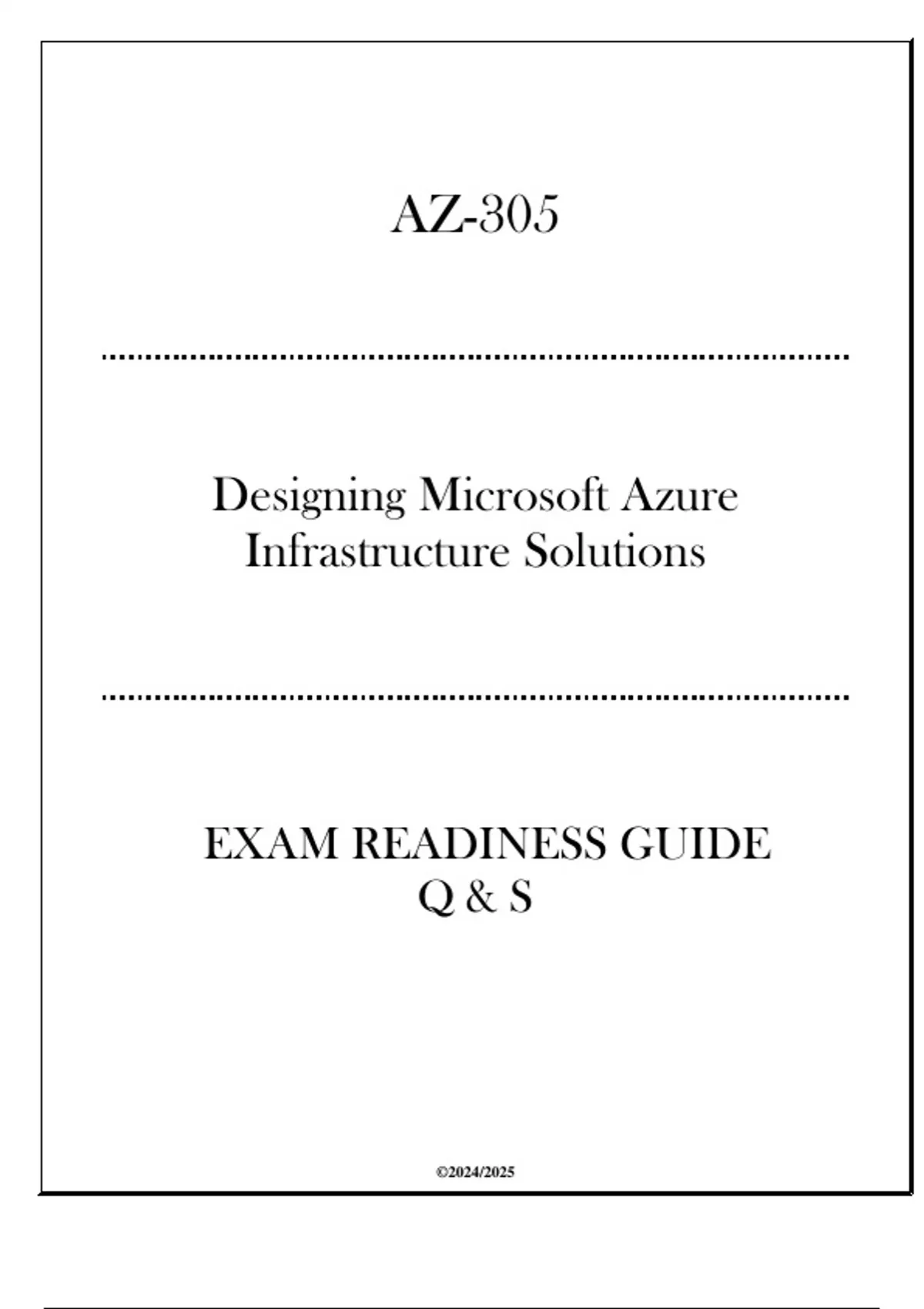 AZ-305 Designing Microsoft Azure Infrastructure Solutions - Updated ...