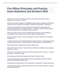 Fire Officer Principles and Practice Exam Questions and Answers 2022 - Fire Officer Principles ...