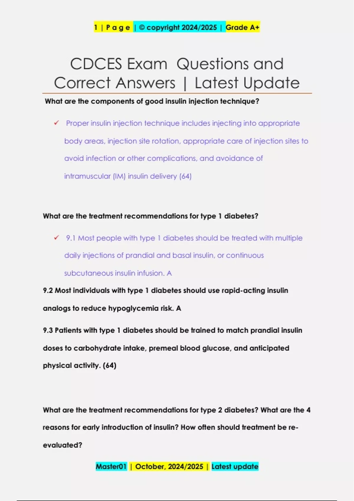 CDCES Exam Questions and Correct Answers | Latest Update - Stuvia US