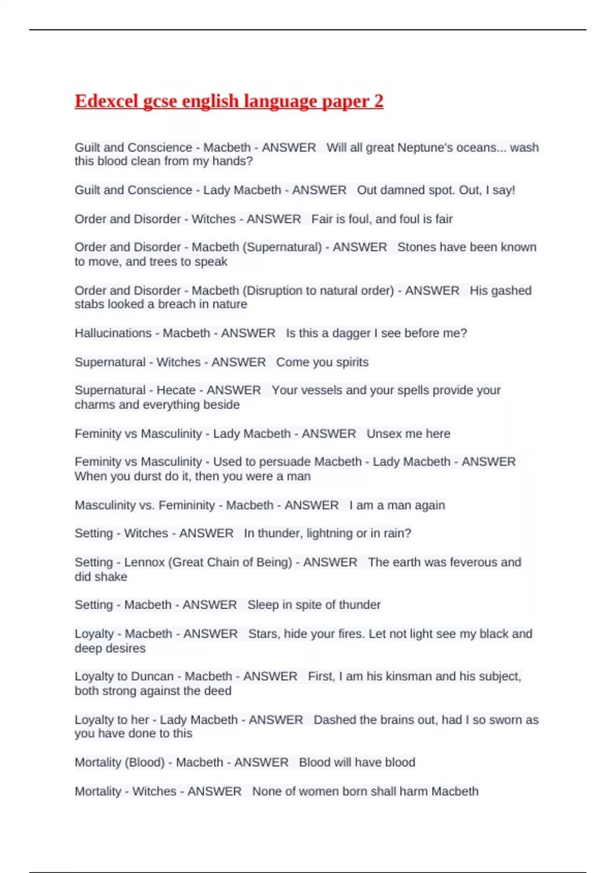 Edexcel gcse english language paper 1 - Edexcel gcse english language ...