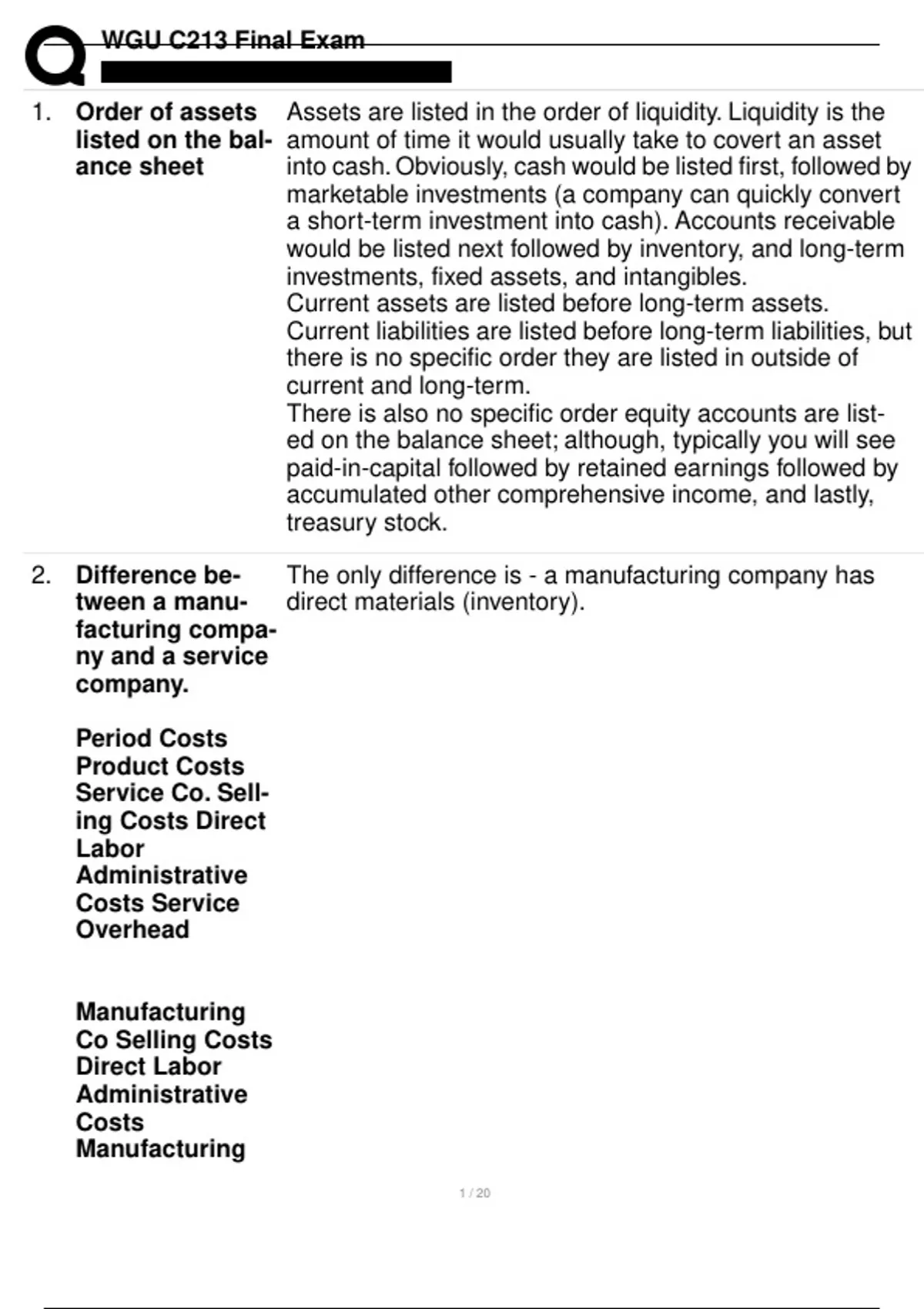WGU C213 EXAM 2024 ACTUAL EXAM 2 VERSIONS (VERSION A AND B) COMPLETE ...