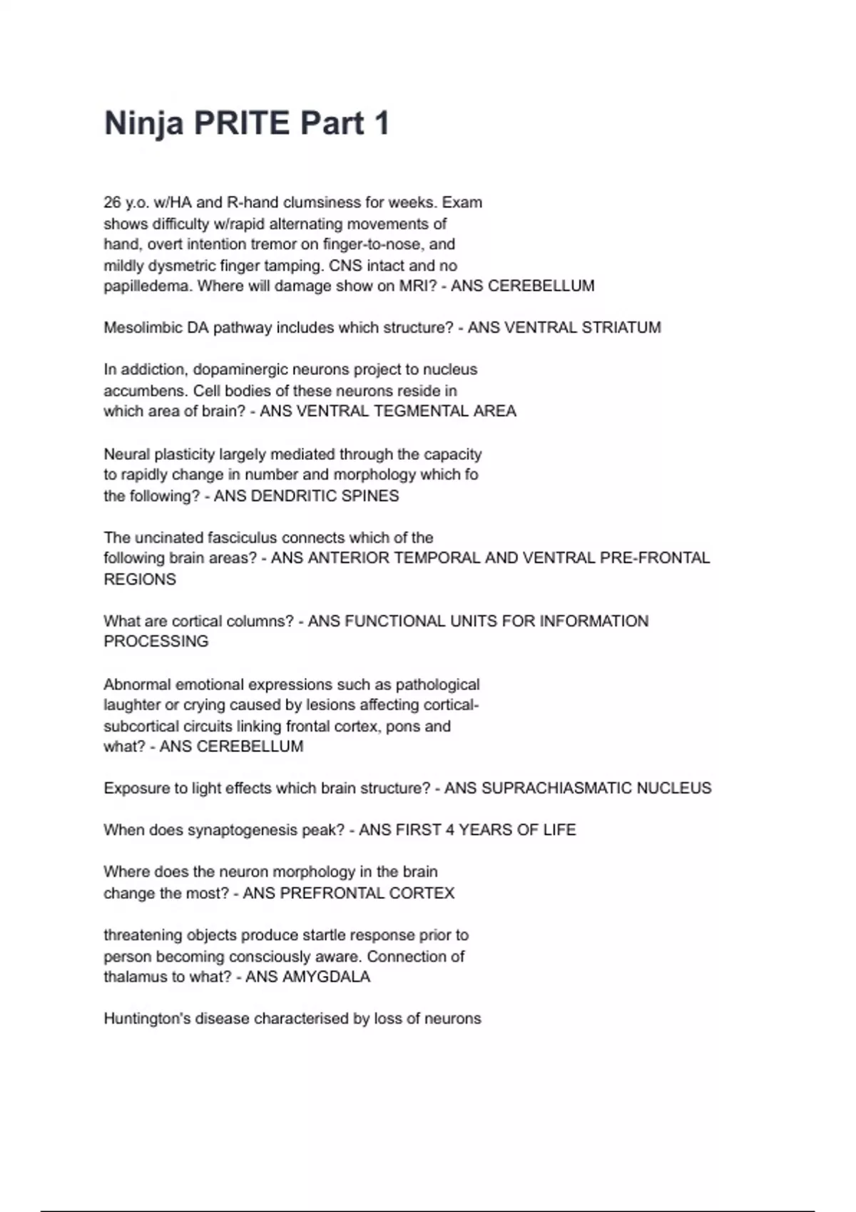 Ninja PRITE Part 1 Exam 2024/2025 Questions With Completed & Verified Solutions. - PRITE - Stuvia US