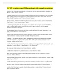 CCHT practice exam| 300 questions| with complete solutions - CCHT ...