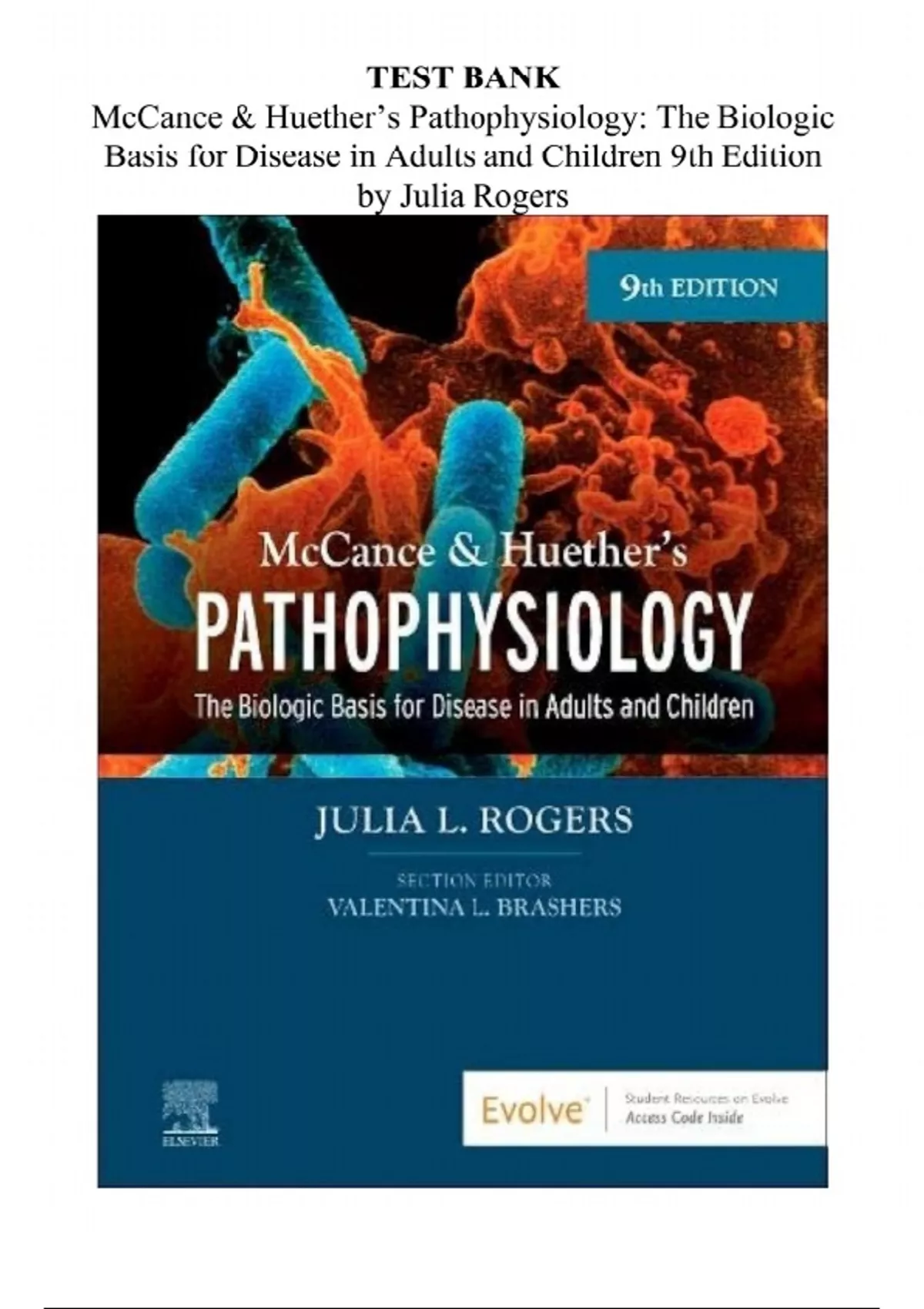 Test Bank for McCance Huether’s Pathophysiology The Biologic Basis for ...