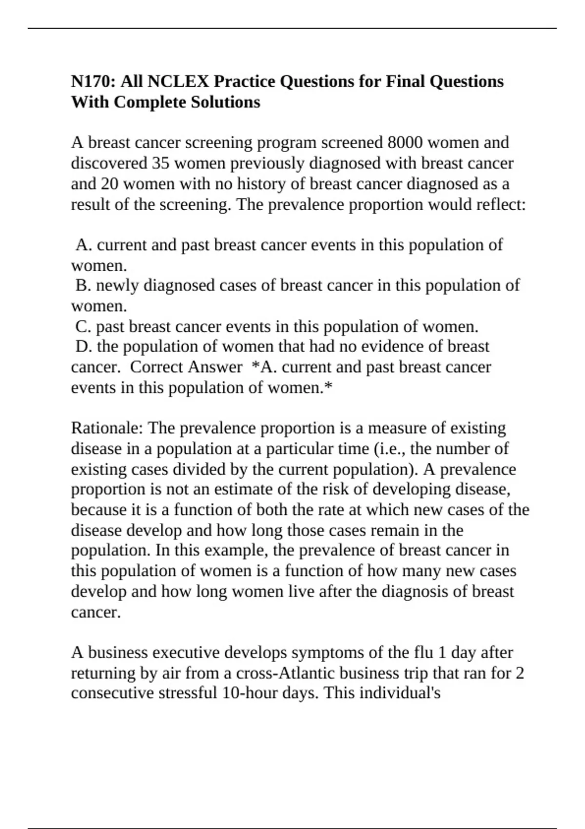 N170: All NCLEX Practice Questions for Final Questions With Complete ...