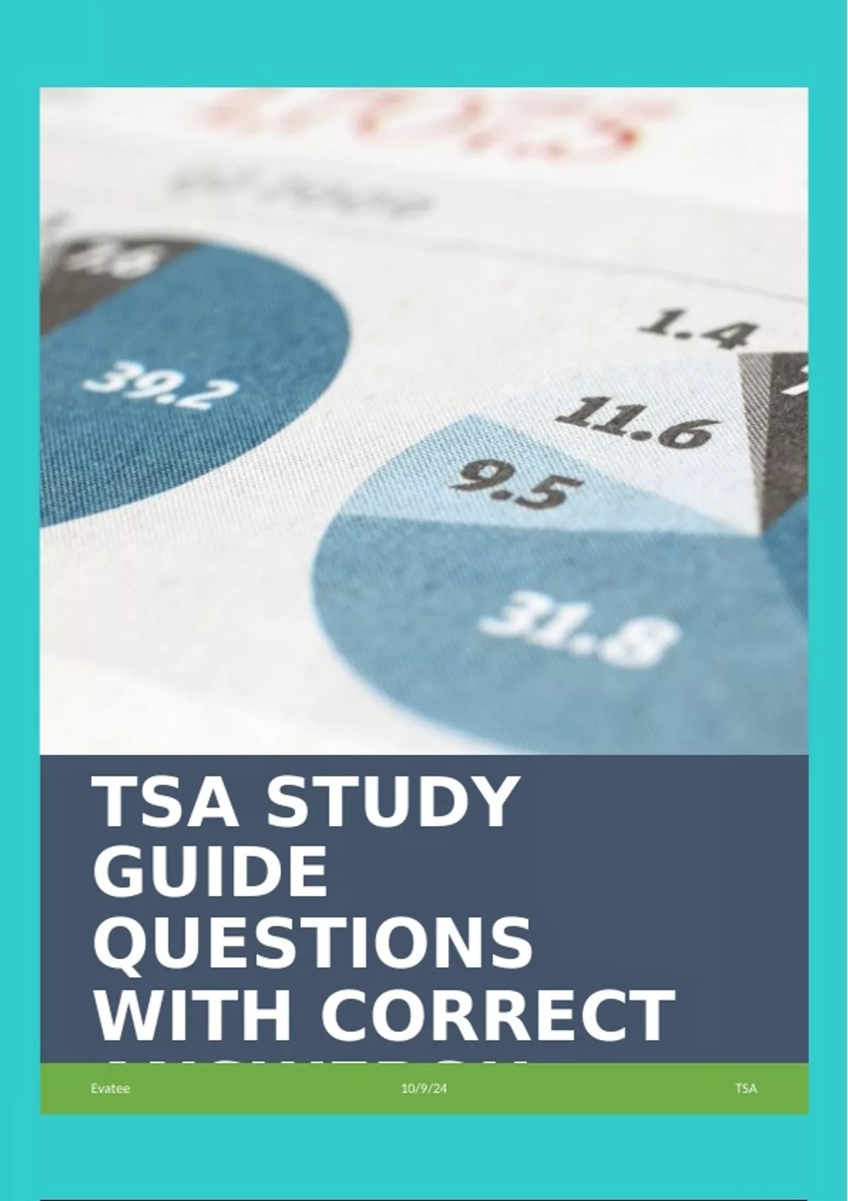 TSA STUDY GUIDE QUESTIONS WITH CORRECT ANSWERS!! - TSA - Stuvia US