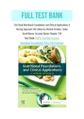 Test Bank Nutritional Foundations and Clinical Applications A Nursing ...