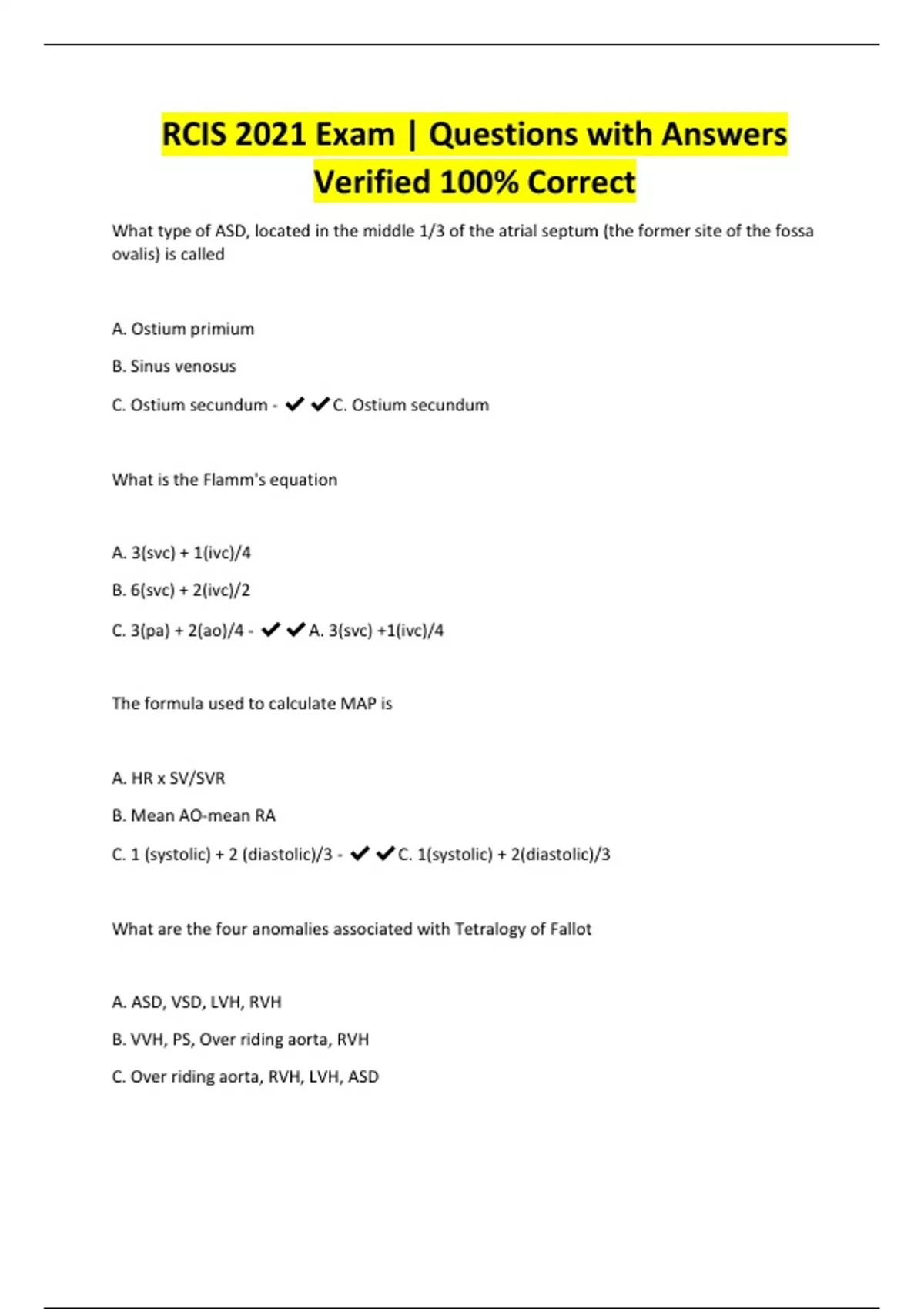 RCIS 2021 Exam | Questions with Answers Verified 100% Correct - RCIS CCI - Stuvia US
