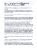 Army Promotion Board Situational Questions And Answer-2022 ...
