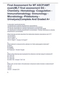 Final Assessment for MT ASCP/AMT exam(MLT final assessment SG ...