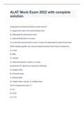 ALAT Mock Exam 2022 with complete solution - ALAT - Stuvia US