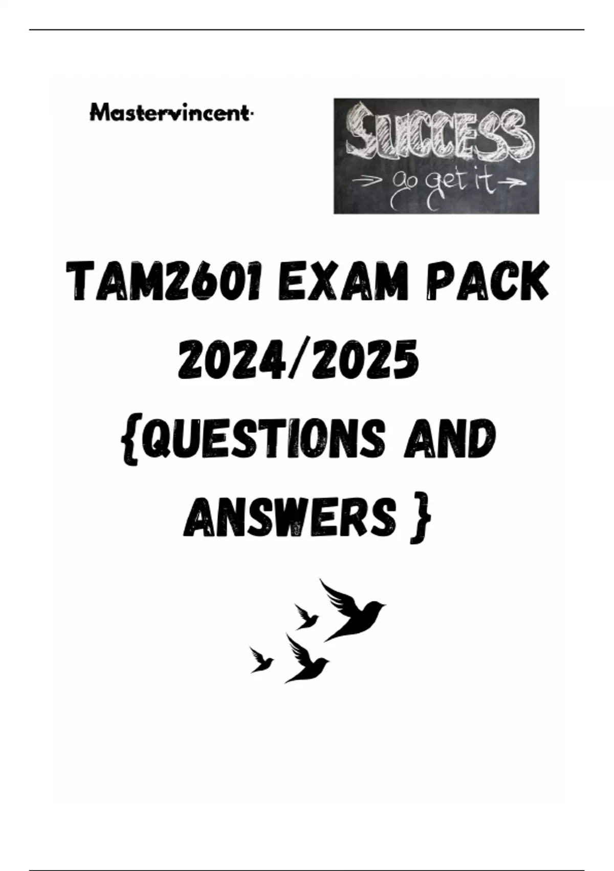 TAM2601 EXAM PACK 2025 {DETAILED QUESTIONS AND ANSWERS } - Teacher as ...