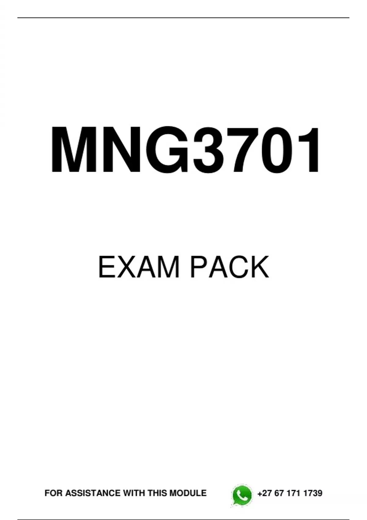 MNG3701 EXAM PACK 2025 - Strategic Planning IIIA (MNG3701) - Stuvia SA