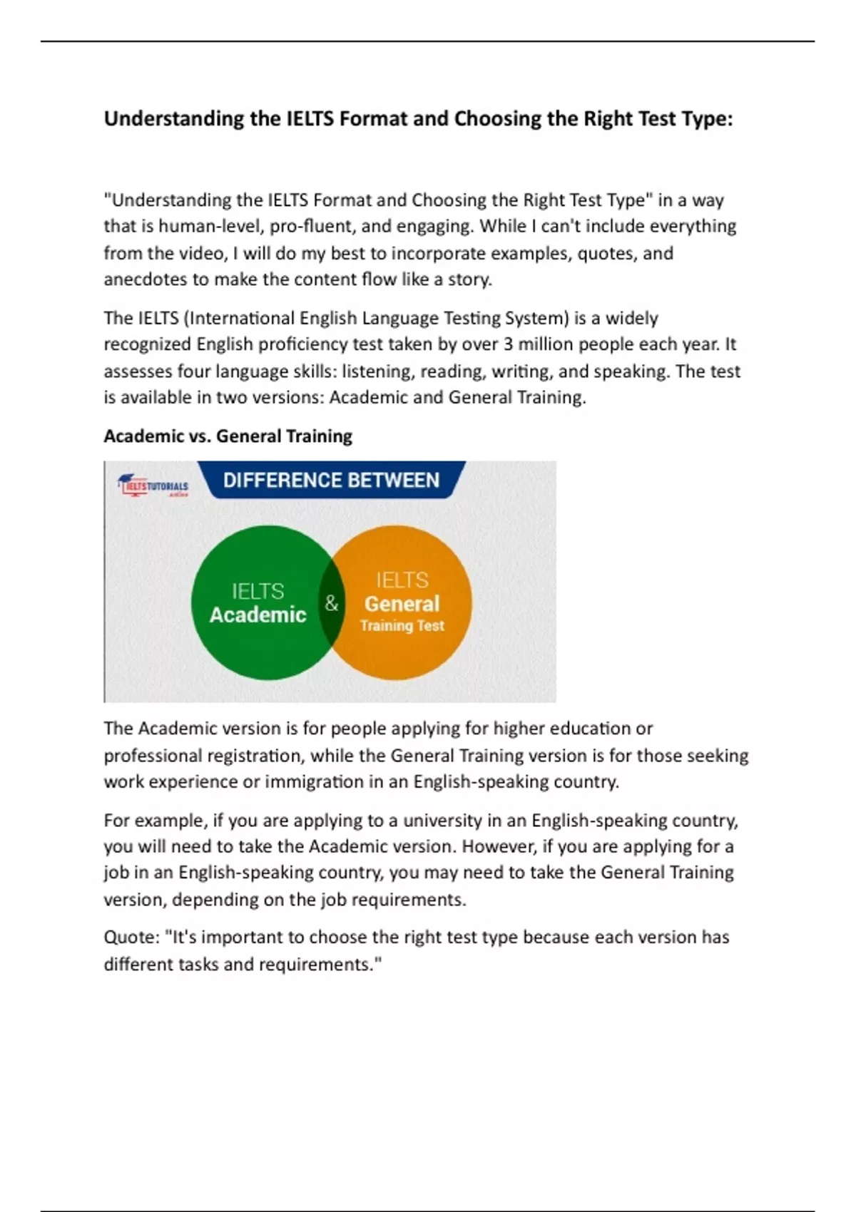 Summary IELTS complete guide - IELTS - Stuvia US