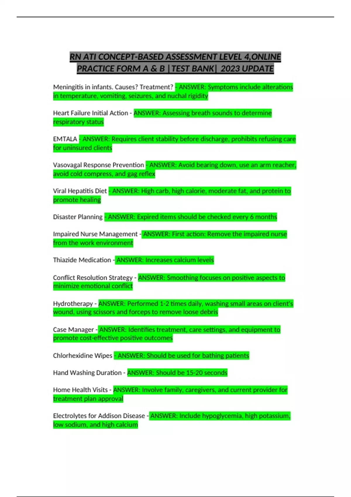 RN ATI CONCEPT-BASED ASSESSMENT - RN ATI CONCEPT-BASED ASSESSMENT ...