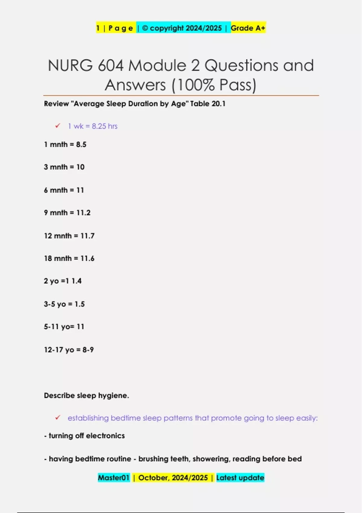 NURG 604 Module 2 Questions and Answers (100% Pass) - NURG 604 - Stuvia US