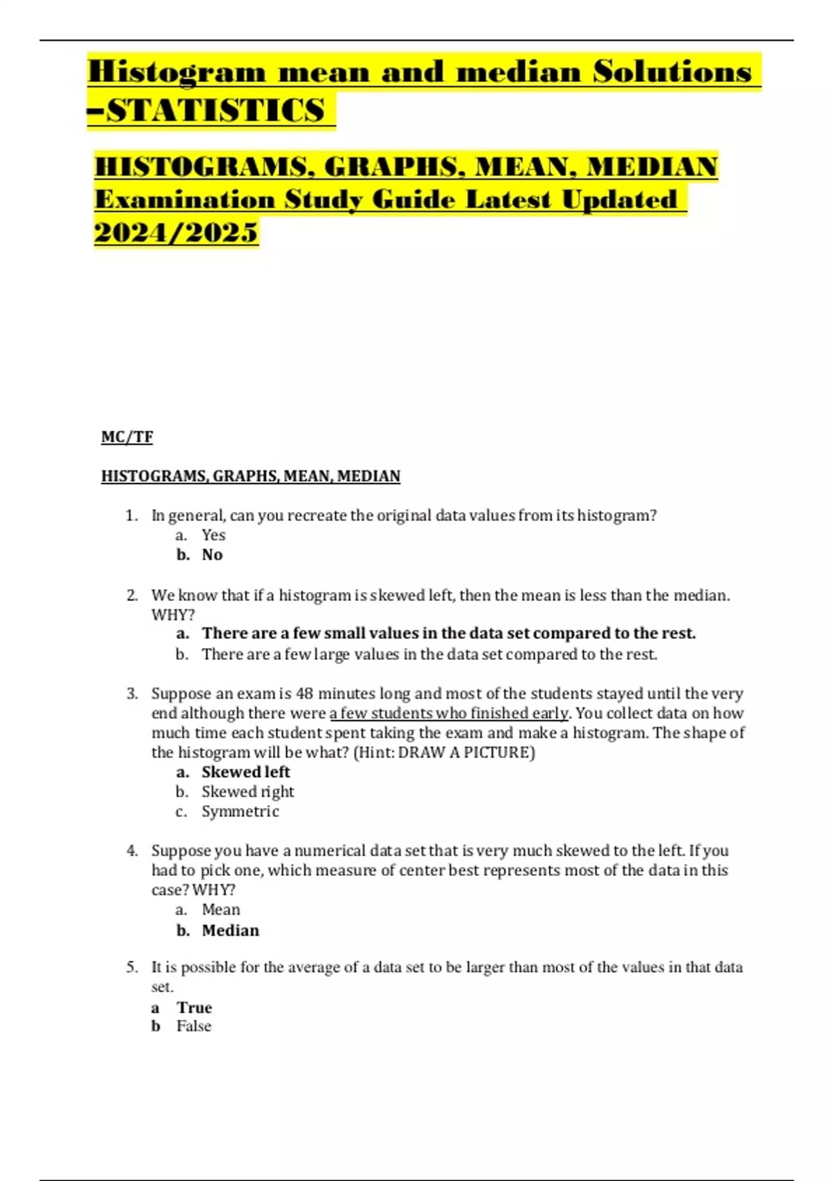 Histogram mean and median Solutions – STATISTICS HISTOGRAMS, GRAPHS ...