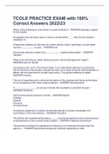 TCOLE PRACTICE EXAM with 100% Correct Answers 2022-23 - TCOLE - Stuvia US