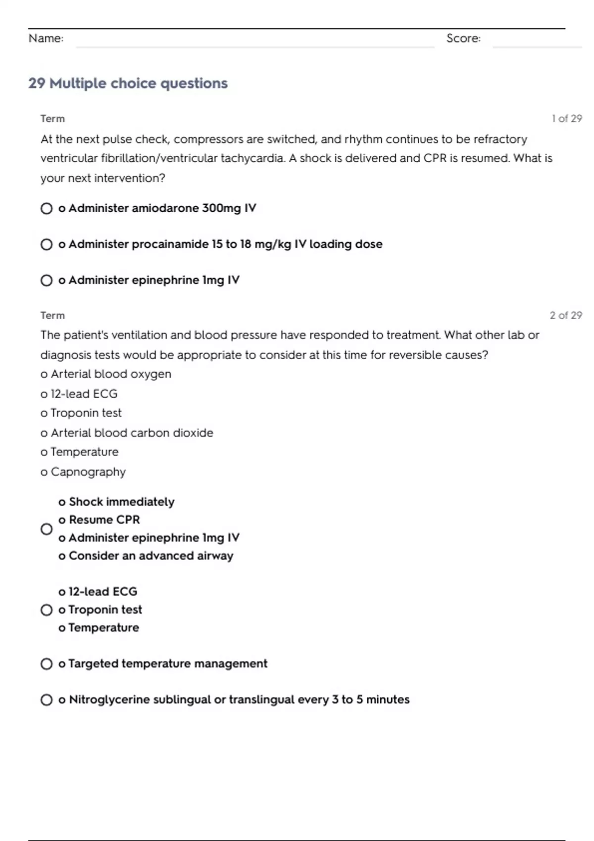 RQI 2025 ACLS Healthcare Provider (ACLS Healthcare Provider) 2024 ...