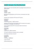 AAMC Sample Test Bio/Biochem Questions And Answers Latest Updates ...