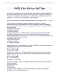 PHTLS 9th Edition Self-Test (Updated Version 2023/2024) Verified ...