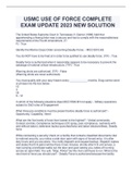 USMC USE OF FORCE COMPLETE EXAM UPDATE 2023 NEW SOLUTION - Usmc - Stuvia US
