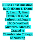 NR283 / NR 283 Test Question Bank (Exam 1, Exam 2, Exam 3, Final Exam ...