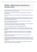 NCIDQ - IDFX Practice Questions & Answers 2023 - NCIDQ - IDFX - Stuvia US