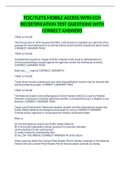 TCIC/TLETS MOBILE ACCESS WITH CCH RECERTIFICATION TEST QUESTIONS WITH ...
