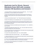 Applicator test for Illinois, General Standards Exam 2024 (LATEST ...
