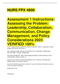 NURS FPX 4900 Assessment 1 Instructions: Assessing the Problem ...