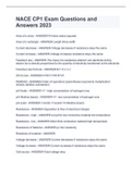 NACE CP1 Exam Questions and Answers 2023 - NACE CP1 - Stuvia US