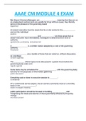 AAAE CM MODULE 4 LATEST 2023 WITH COMPLETE GUIDE SOLUTION RATED A+ ...