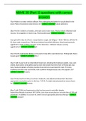 NBME 30 (Part 1) questions with correct answers - NBME - Stuvia US