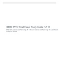 BIOS 255N Final Exam Study Guide AP III (Version 6), BIOS 255-Anatomy ...