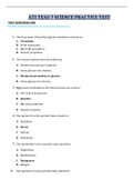 ATI TEAS 7 SCIENCE PRACTICE TEST - ATI TEAS 7 - Stuvia US