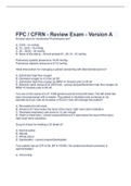 FPC / CFRN - Review Exam - Version A 2023 with 100% correct questions ...