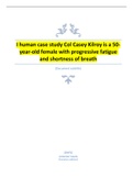 I human case study Col Casey Kilroy is a 50- year-old female with ...
